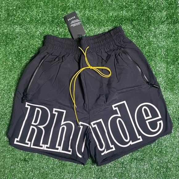 Rhude | Shorts | Rhude Logo Shorts Black Authentic | Poshmark